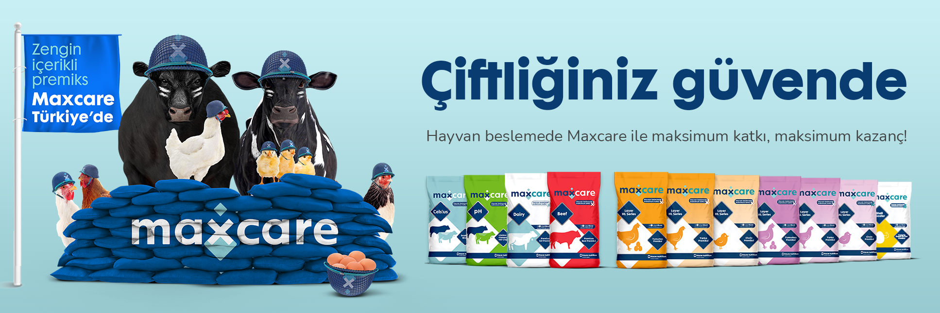 Maxcare yem katkısı ile çiftlik hayvanlarının beslenmesini ...